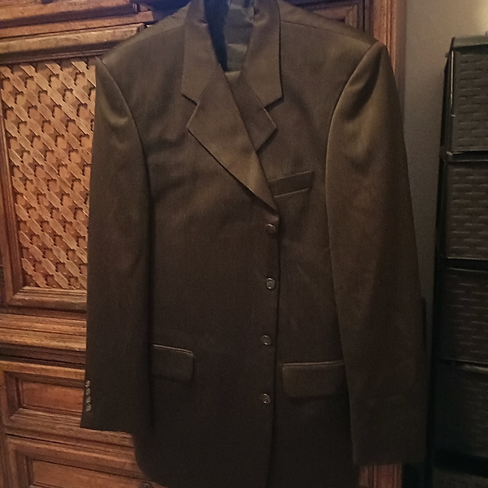 Brown Sheened Vanettini Suit For Men Size 40 Regular … - Gem